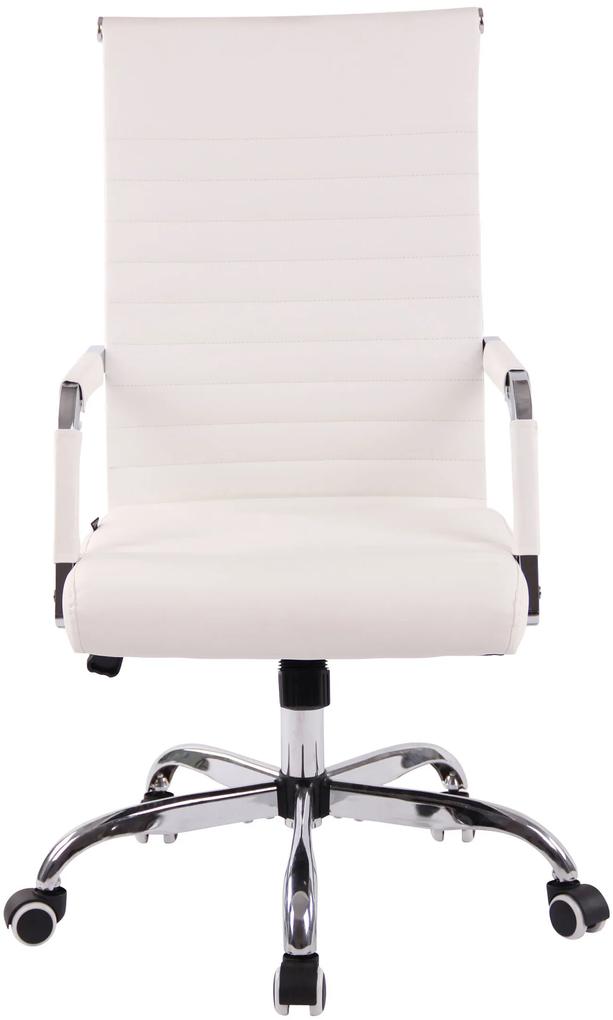 Kancelářská židle Skive - umělá kůže | bílá