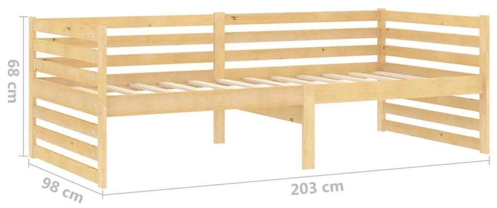 Válenda masivní borové dřevo 90 x 200 cm - Default Title