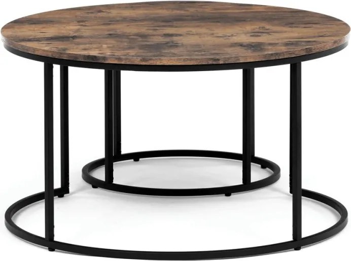 Konferenční stolek 80x80x45cm AF-3002 OLW, mdf, old wood