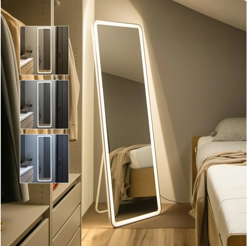 BRILAGI - Stojací zrcadlo ELEGANZA LED/42W/230V 160x50 cm IP44 CRI 90 stmív.+CCT