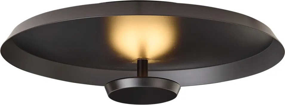 Moderní stropní svítidlo matně černé vč. LED s 3-stupňovým stmíváním - Sombra