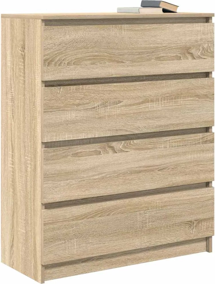 Příborník dub sonoma 80x35x99 cm kompozitní dřevo 3328482