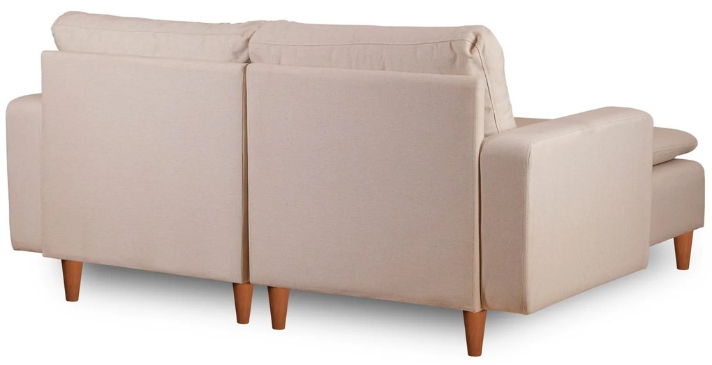 Hanah Home Rohová pohovka LUNGO MINI krémová