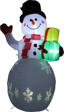 Nafukovací sněhulák s LED osvětlením 150 cm