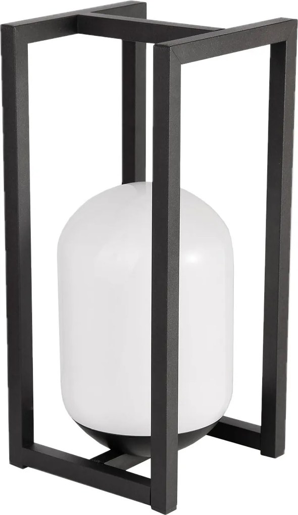 FAN LED-CLIMAX-LG1 Nabíjecí venkovní svítidlo CLIMAX černá, akrylát/kov, 2 W, 140 lm, 3000 K, IP54, 35,4 x 16 cm - FANEUROPE