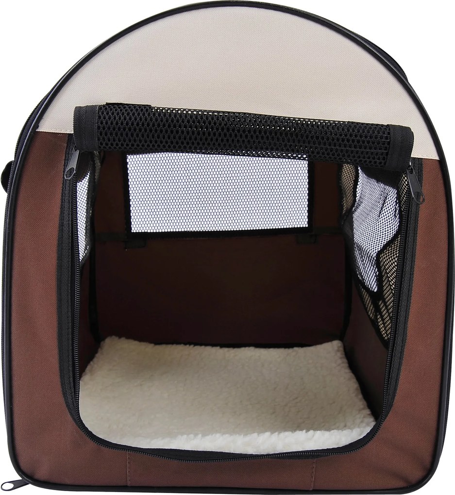 Skládací transportní batoh pro psy PawHut s polstrováním, voděodolná taška Oxford 46 x 36 x 41 cm