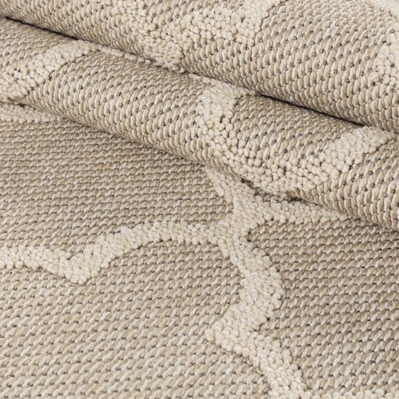 Ayyildiz, Kusový koberec Patara 4951 Beige – na ven i na doma, 200x290, béžová, chodba / předsíň