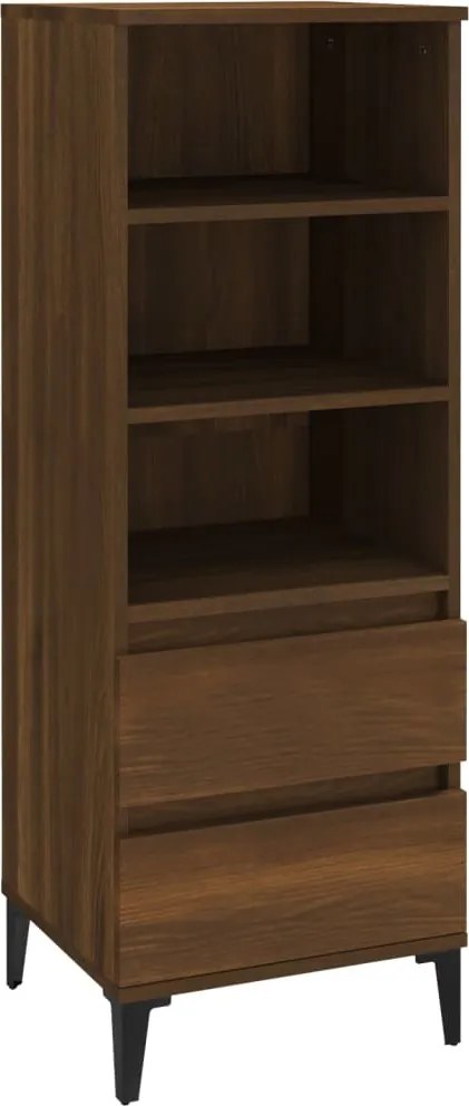 vidaXL Skříň highboard 40 x 36 x 110 cm kompozit [821251] Barva: Bílá