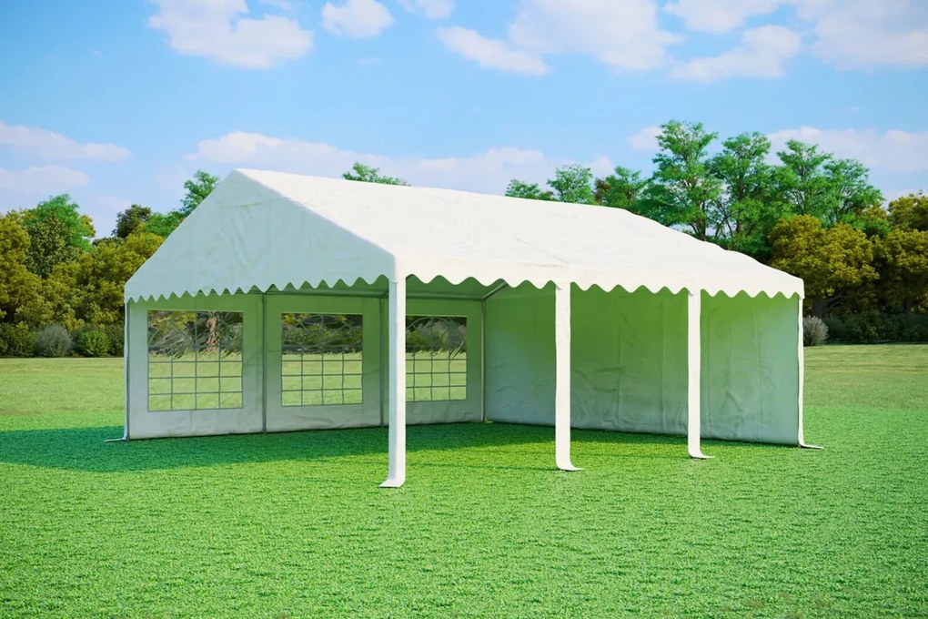 Párty stan 6x6 m STANDARD - ohnivzdorný barva Bílá