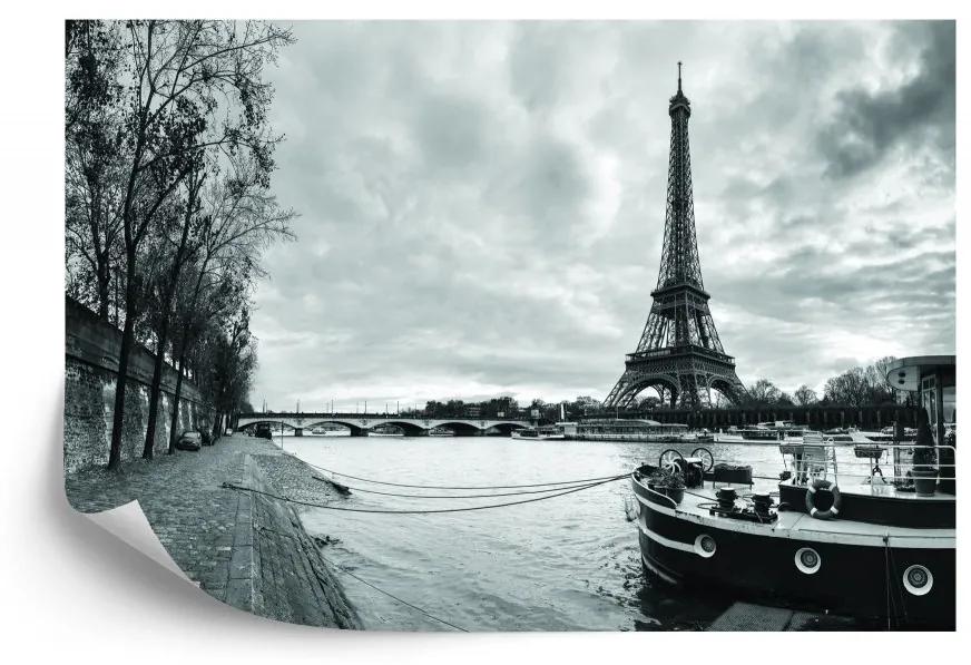 Fototapeta Černobílá Paříž Samolepící tapety 135x90