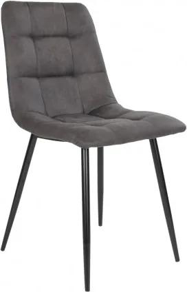 Jídelní židle MIDDELFART mikrovlákno, tmavě šedá  House Nordic 1001192