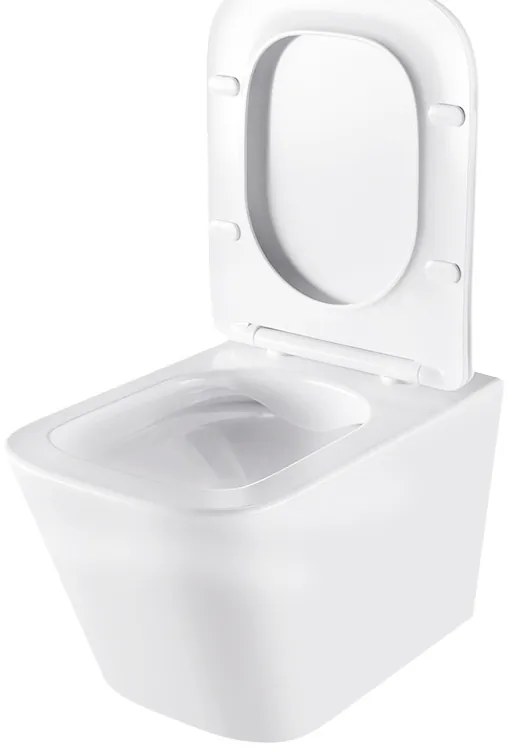 BPS-koupelny Závěsná WC mísa se SoftClose sedátkem HYD-4190, bílá