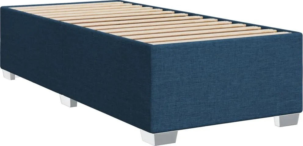 Box spring postel s matrací modrá 80x200 cm textil 3290314
