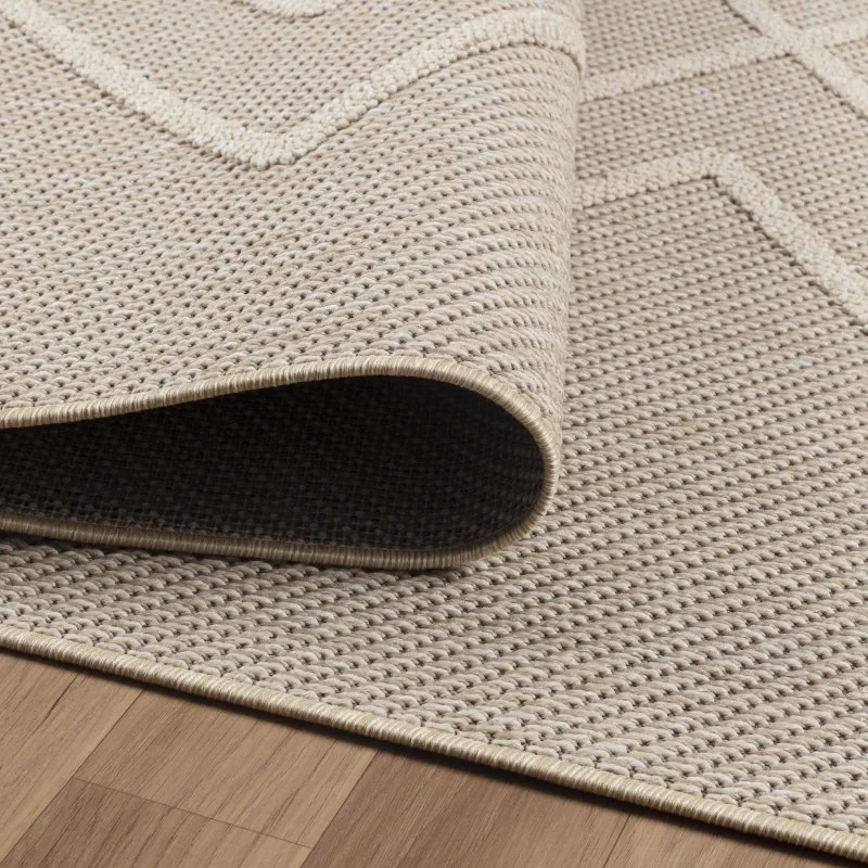 Ayyildiz, Kusový koberec Patara 4954 Beige – na ven i na doma, 160x230, béžová, chodba / předsíň
