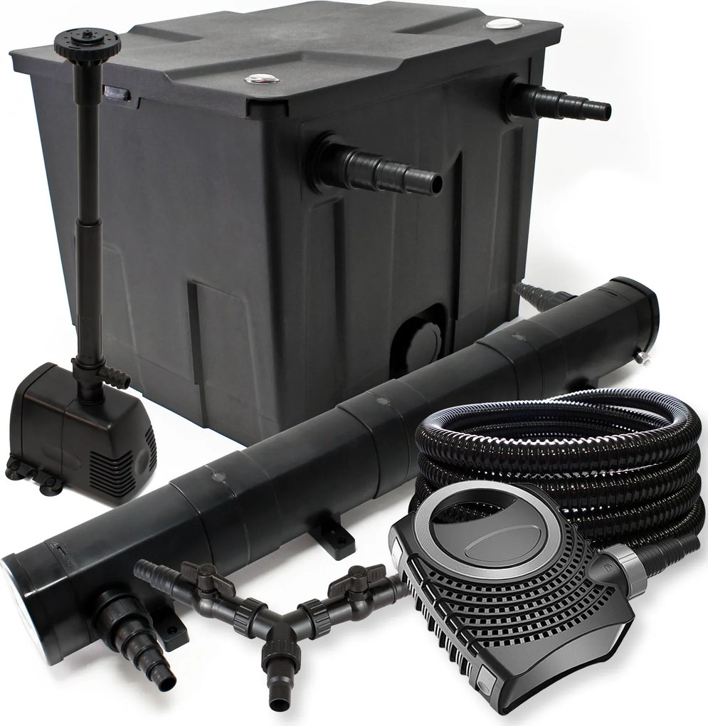 Sada jezírkové filtrace SunSun CBF-350 / CTF-8000 – 12000 L, 8000 l/h, 70 W (54987)