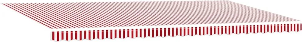 Stahovací markýza Červená a Bílá 600 × 300 cm 3331605