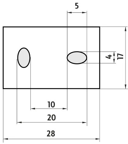 Nimco Držák na ručníky, 39 cm NIKAU - NK 30098-26