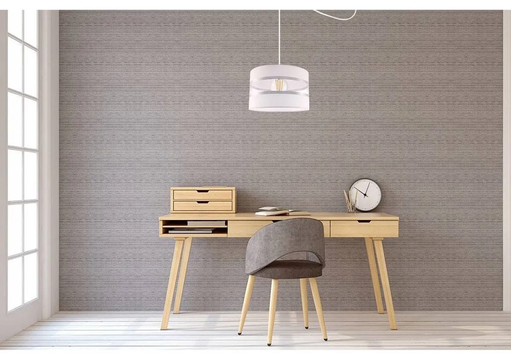 Závěsné svítidlo Elegance Spider, 1x textilní stínítko (výběr ze 3 barev), (výběr ze 2 barev konstrukce), (fi 35cm)