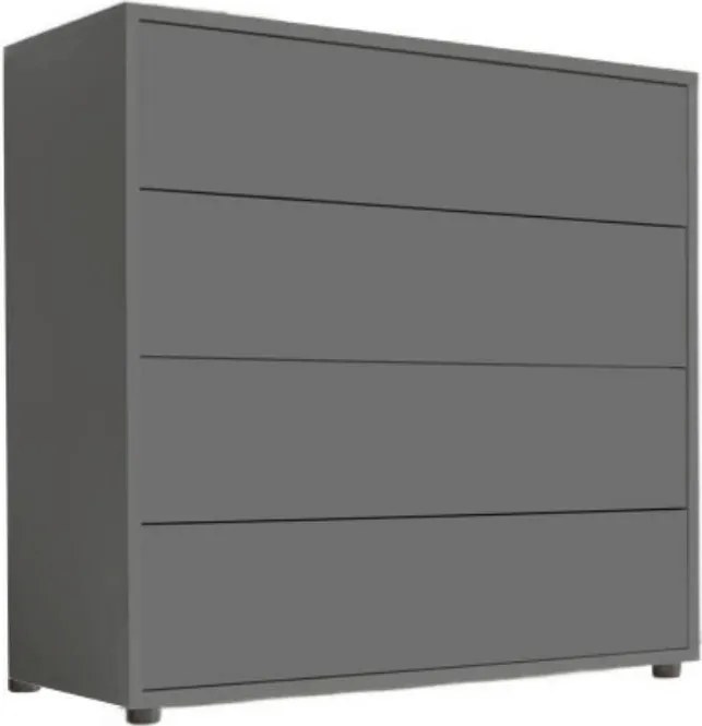 XXXLutz KOMODA, antracitová, 79/73/33 cm MID.YOU - Široké komody - 001067000203