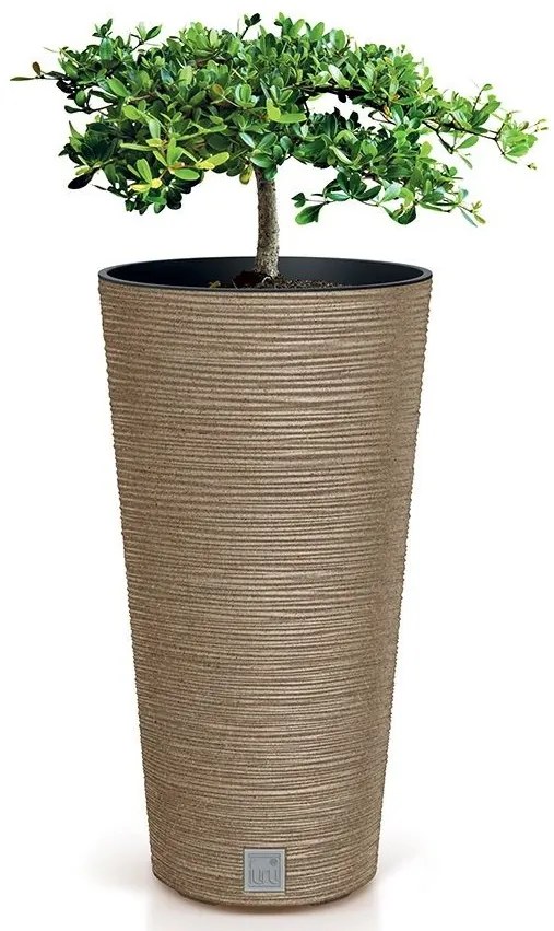 Květináč FURU SLIM ECO WOOD 30cm naturo