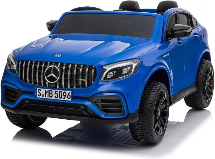 LEAN CARS Elektrické autíčko Mercedes GLC 63S LED MP3 modré lakované