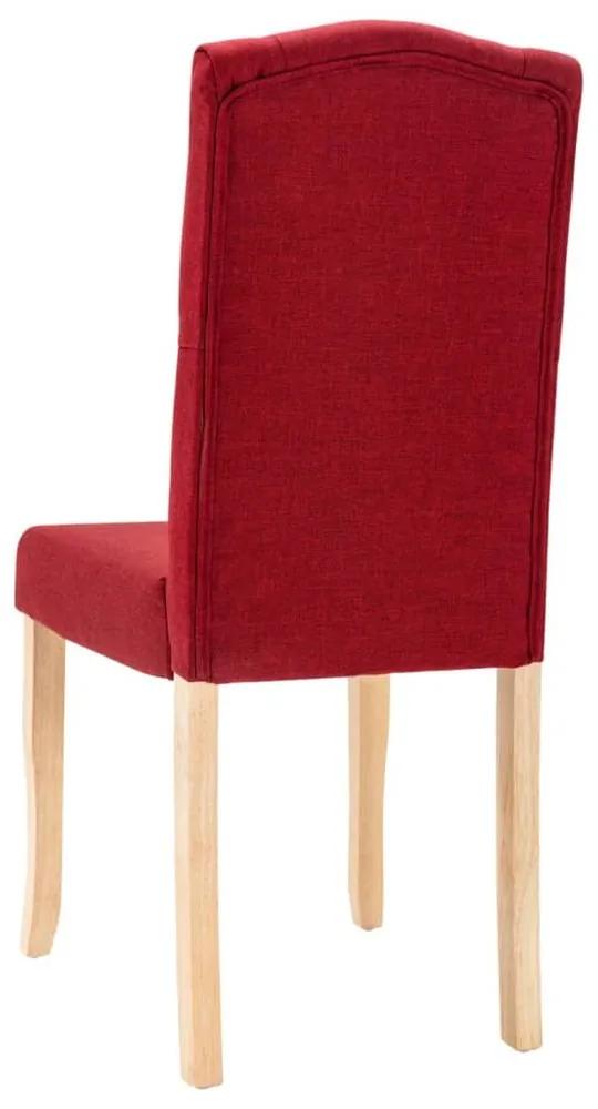 Petromila Jídelní židle 2 ks vínové textil