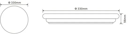 GLOBO 32118-24 - LED Venkovní stropní svítidlo DORI 1xLED/24W/230V IP54