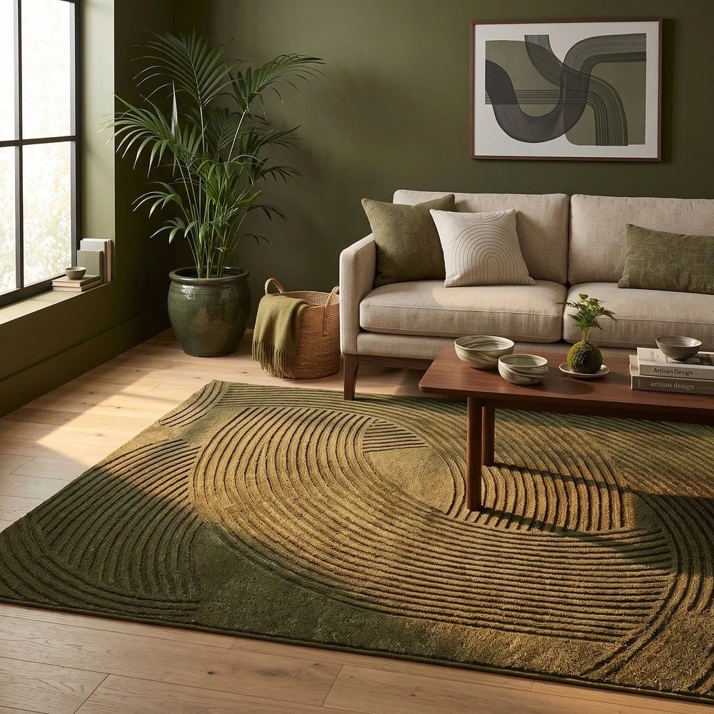 Zelený koberec 120x170 cm Zephyr – ESTE