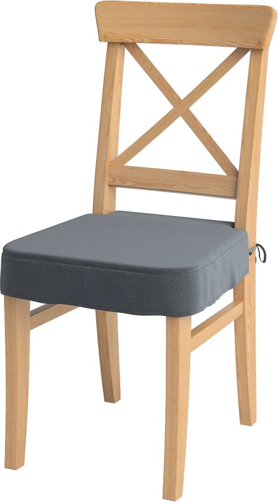 Sedák na židli IKEA Ingolf barva šedá látka sametová
