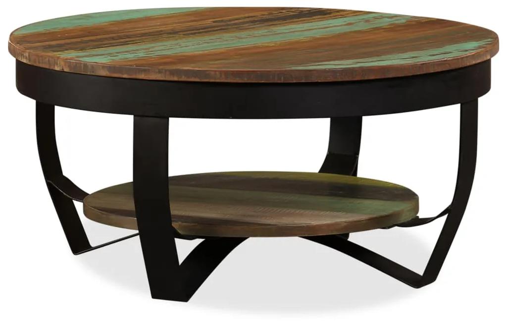 244674 vidaXL Konferenční stolek masivní recyklované dřevo 65 x 32 cm