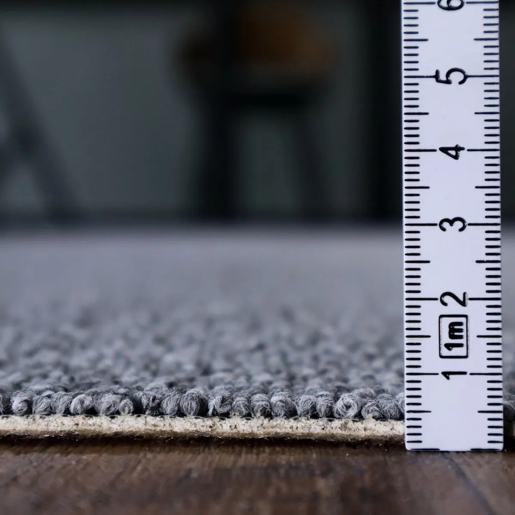 Condor Carpets, Metrážový koberec Rambo-Bet 73, na míru, šíře 3m,4m, šedá, filc, kuchyně