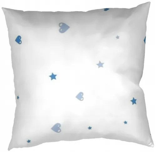 Dadka Povlečení krep Sloni denim  Povlak krep Sloni denim 40x40 cm