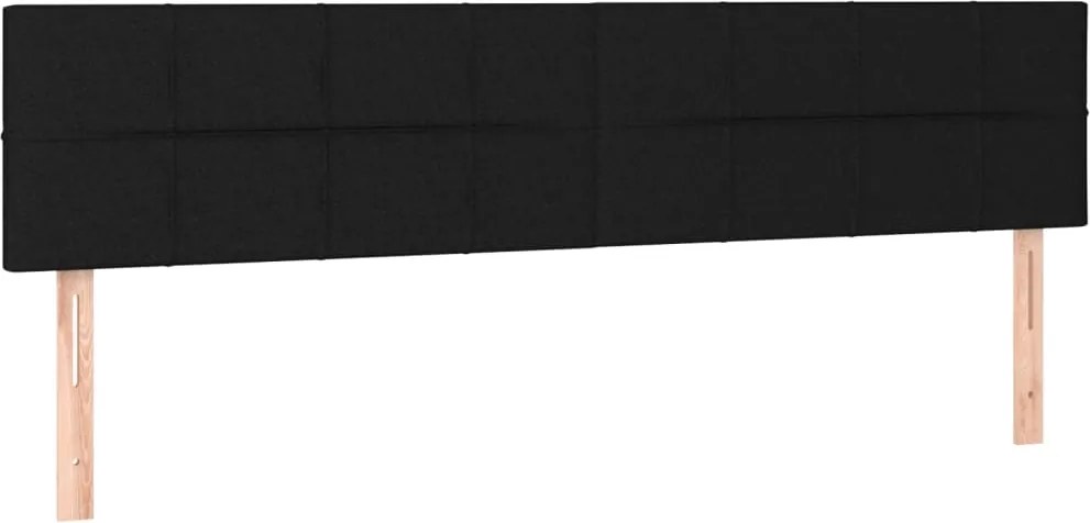 Box spring postel s matrací černá 200x200 cm textil 3140083