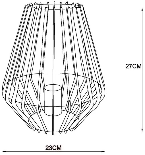 Lucide 78598/01/30 - Stolní lampa REDA 1xE27/40W/230V