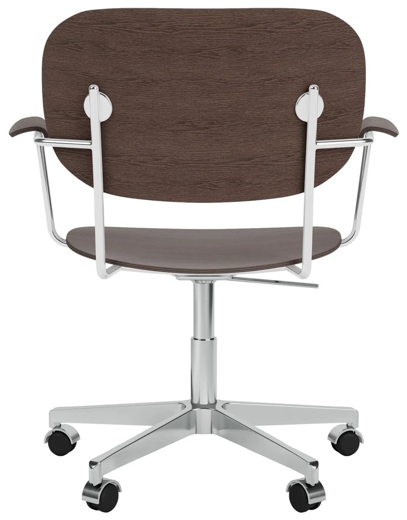 AUDO (MENU) Kancelářská židle Co Task Chair s područkami, Chrome / Dark Oak