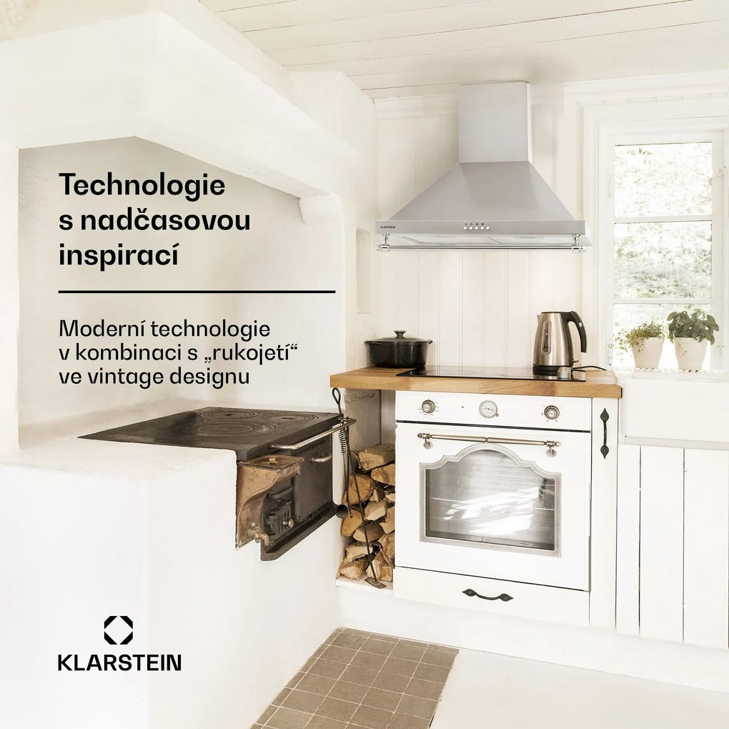 Klarstein Montblanc 60 digestoř 599 m³/h 165W 2x1,5W LED reling