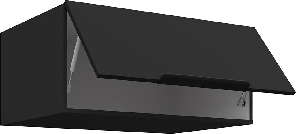 ARIA cc | horní skříňka 80 NAGU-36 1F výklopná | 80 cm | HLUBOKÁ | ANTI FINGERPRINT povrch | černá