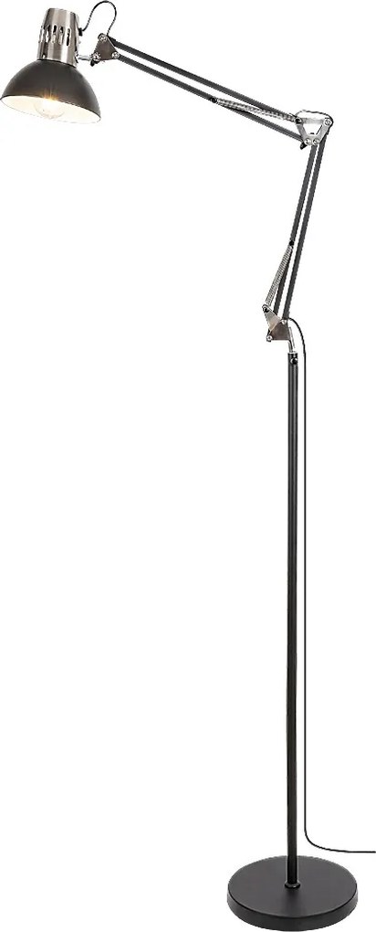 Rabalux Černá stojací lampa Aristeo pro žárovku E27 2196