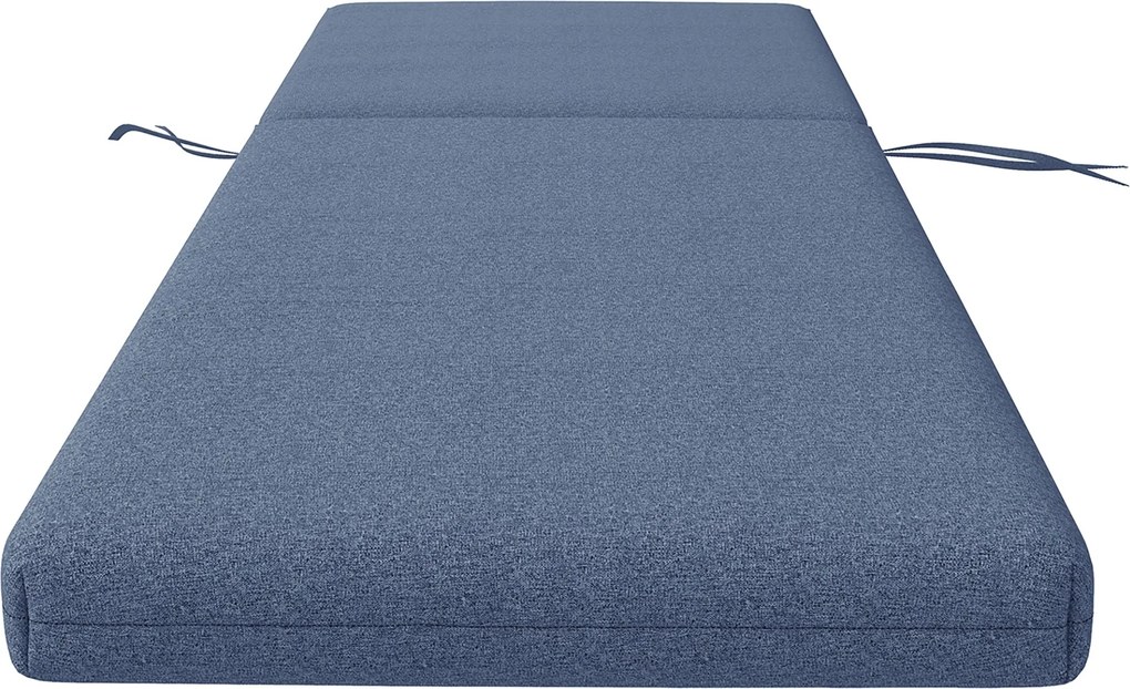 Outsunny Set 2 dvou matrací pro lehátka se stahovacími popruhy do zahrady, rozměry 190,5L x 58,4W x 7H cm, modrá | Aosom