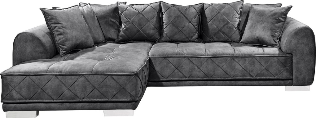 XXXLutz ROHOVÁ SEDAČKA, textil, kompozitní dřevo, antracitová MID.YOU - Sedací soupravy - 002220007701
