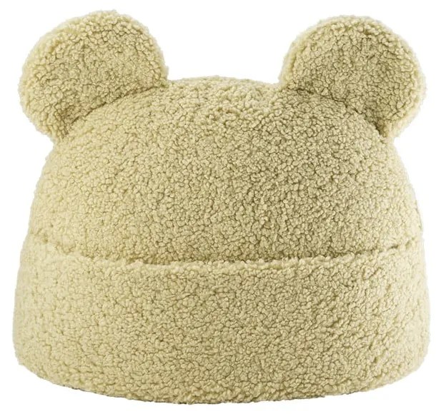 Zelený dětský pohovkový polštář z textilie bouclé Teddy Pouch – Wigiwama