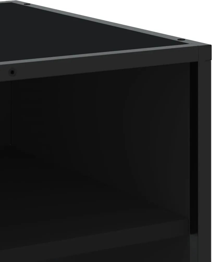 TV skříňka černá 180 x 40 x 46 cm kompozitní dřevo 3300805
