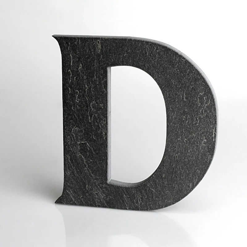Domovní číslo popisné břidlice styl France písmeno "D" KATEON