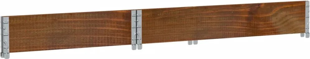 Zahradní truhlík hnědý 120 x 80 cm masivní borové dřevo 3295846