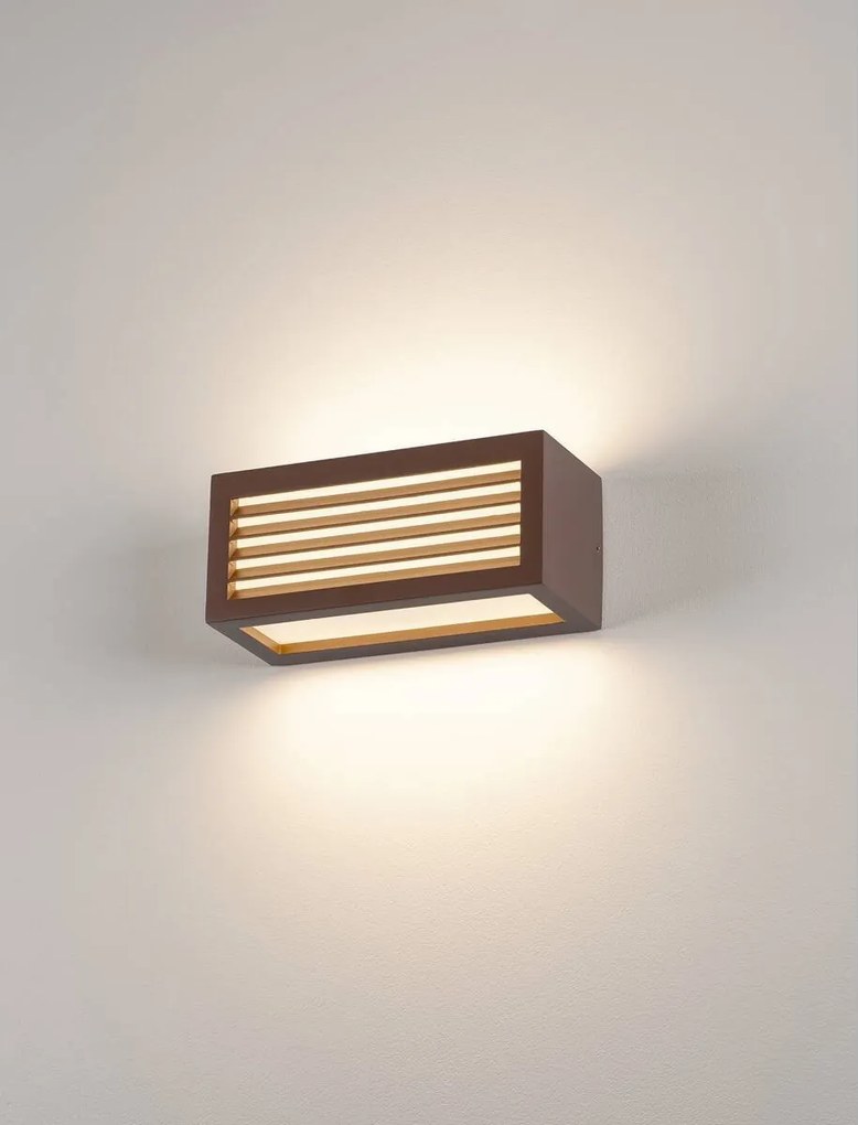 LA 232497 Venkovní svítidlo BOX-L E27 nástěnná barva rzi 230V E27 18W IP44 - BIG WHITE (SLV)