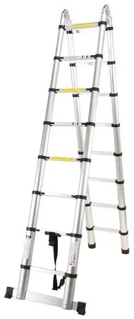 Teleskopický žebřík, 2 x 2,5 m, XXL