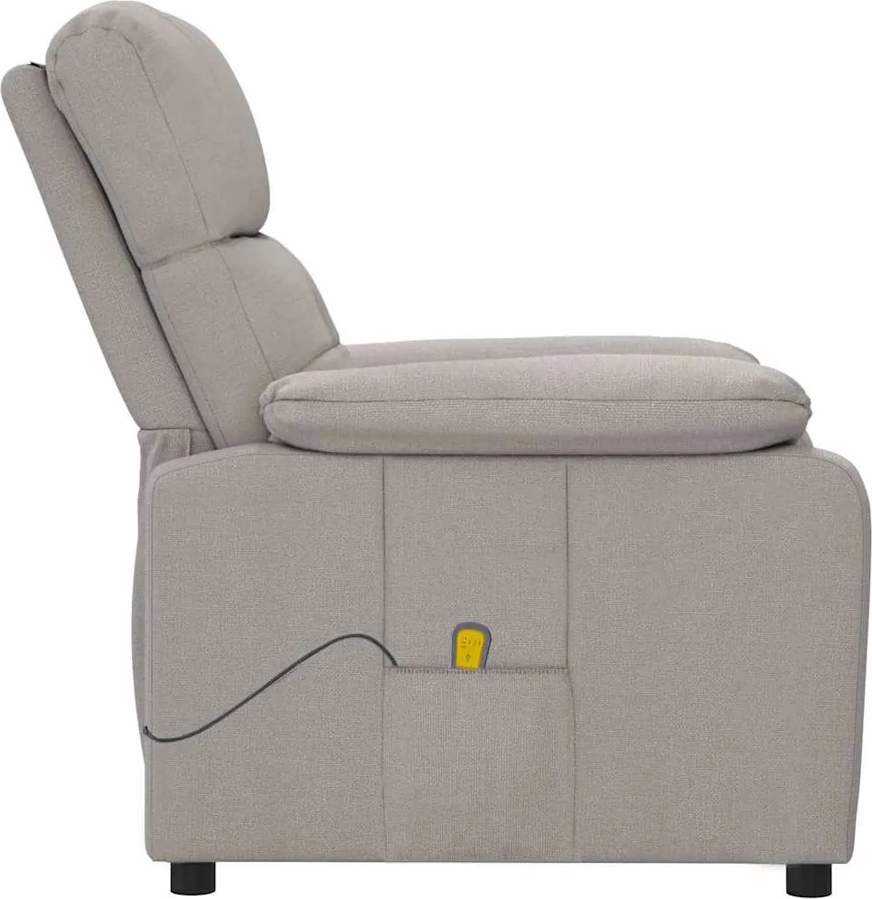 Masážní křeslo taupe textil 289680