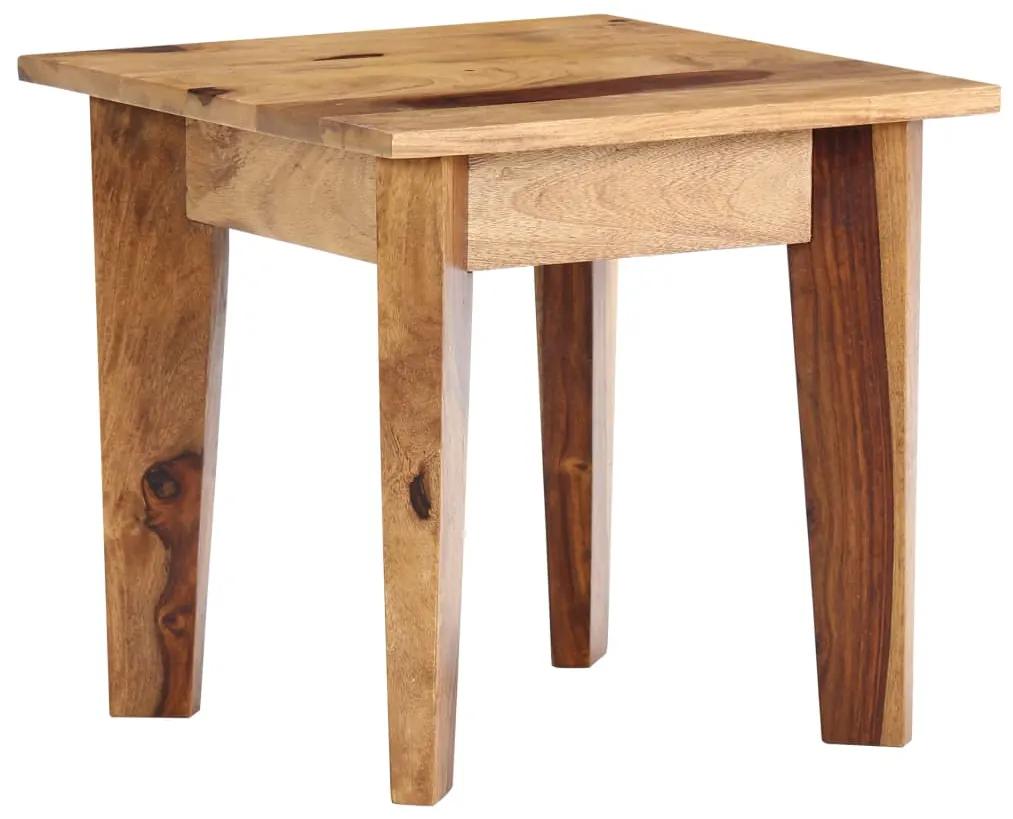 282855 vidaXL Odkládací stolek 43 x 43 x 40 cm masivní sheeshamové dřevo
