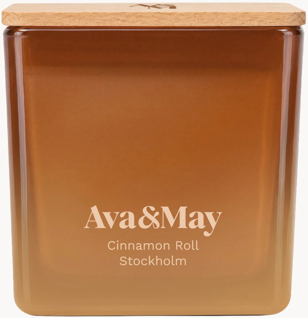 Vonná svíčka Cinnamon Roll (vanilka, skořice a karamel)