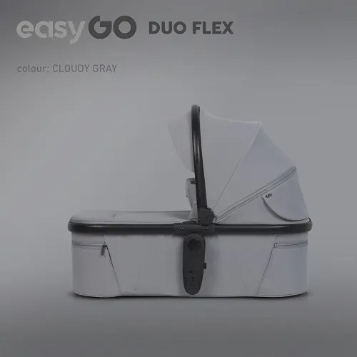 Sourozenecký kočárek EasyGo Duoflex Cloudy Gray